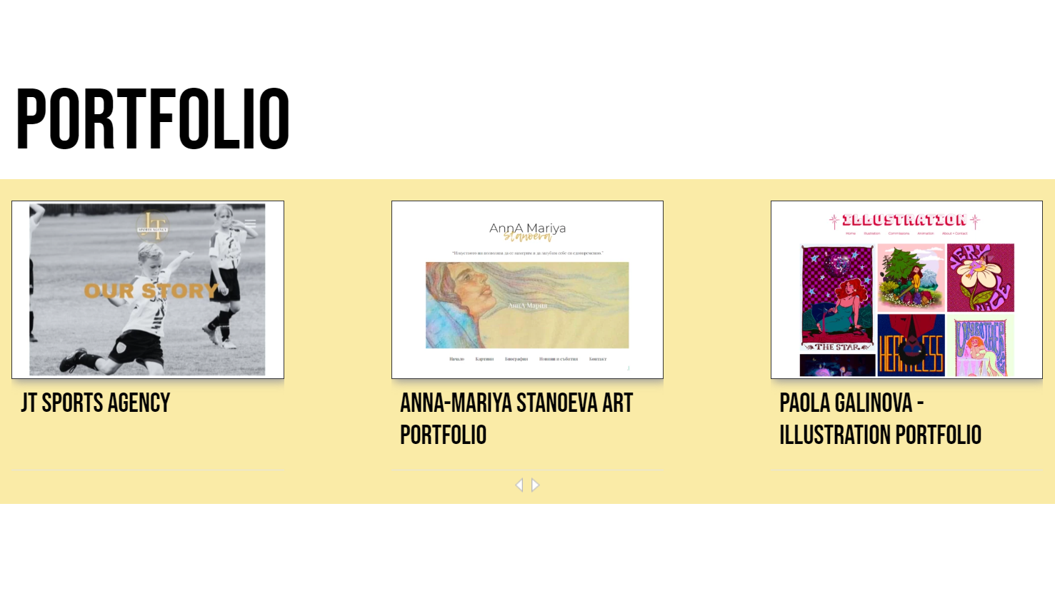 Web Design Portfolio